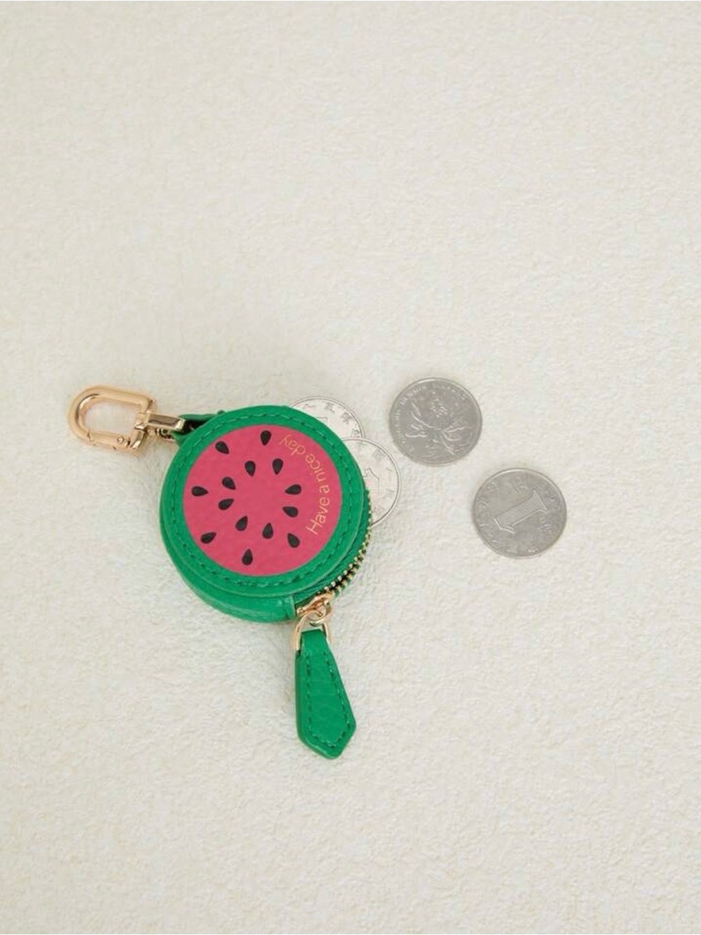 unknown | Other | Watermelon Coin Purse Keychain Green Pink | Poshmark